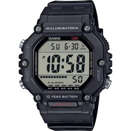 Casio Timeless Collection Herren CASIO TIMELESS COLLECTION Chronograph Quarzuhr, Armbanduhr, Herrenuhr, Digitaluhr, bis 10 bar wasserdicht schwarz 