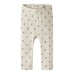Lil'atelier Leggings 'NBNGAGO KYE' Gr&ouml;&szlig;e 74 creme / dunkelbraun