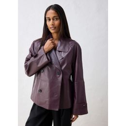 bonprix Cabanjacke aus Lammnappa-Leder, rot, Gr.38, moderne Cabanjacke aus hochwertigem Lammnappa-Leder, aus Nappaleder