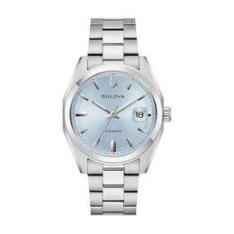 Bulova Herren Automatikuhr &raquo;Surveyor&laquo; Armbanduhr, Damenuhr, Herrenuhr, Mechanische Uhr, Edelstahlarmband Einheitsgr&ouml;&szlig;e