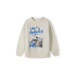 MINOTI Sweatshirt boy size 104/110 Beige / Sand / Blue / Black