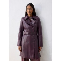 bonprix Leder-Trenchcoat aus Lammnappa, rot, Gr.50, stilvoller Leder-Trenchcoat, aus Nappaleder