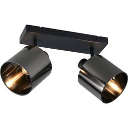REALITY LEUCHTEN Deckenleuchte &raquo;JASON, Deckenlampe 2-flammig exkl 2x E14 max 10W, 36x22x12 cm (B/H/T)&laquo; E14 1 Stk. warmwei&szlig; - kaltwei&szlig; 2 verstellbare 