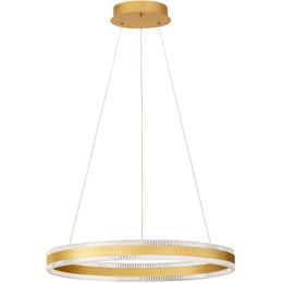 NOVA LUCE Pendelleuchte &raquo;ALARO&laquo; LED-Modul 1 Stk. Warmwei&szlig; gold 1, &Oslash; 60cm H: 120cm, 1 Stk.