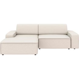 Trendmanufaktur Ecksofa &raquo;Graz, wahlweise mit Sitzvorschub und Bettkasten, L-Form, Breite 246 cm&laquo; in Cord-, haustierfreundlichem LEO Struktur- oder 