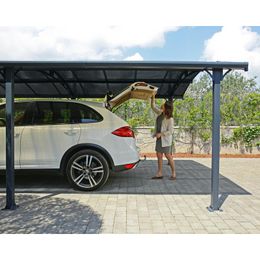 Einzelcarport &raquo;arcadia&laquo; Aluminium 325 cm Anthrazit wartungsfrei grau B/H/T: 194cm x