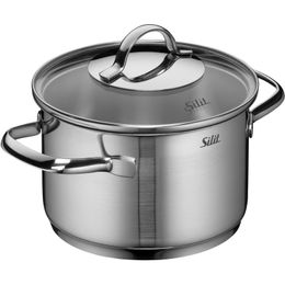 Silit Kochtopf &raquo;Achat, Topf mit Deckel&laquo; 2 Stk. tlg. Edelstahl 18/10 1,9 l + &Oslash; 16cm + H&ouml;he 16,4cm