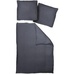 Adam Bettw&auml;sche &raquo;Uni Collection light&laquo; 2 Stk. aus 100 % Bio-Baumwolle, 2 teilig - Bettw&auml;sche Set blau Renforc&eacute;, Obermaterial: 100% Baumwolle B/L: 135cm x 