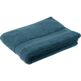 G&ouml;zze Badetuch &raquo;New York&laquo; moderne Uni-Farben, strukturierte Borte, 100% Baumwolle, in 2 Gr&ouml;&szlig;en blau Frottier, Obermaterial: 100% Baumwolle B/L: 70cmx140cm, 