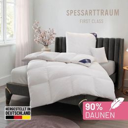 Spessarttraum Daunenbettdecke &raquo;First Class&laquo; polarwarm F&uuml;llung 90Daunen10FedernKlasse1Downpasszertifiziert 1 Stk. tlg. 5 W&auml;rmeklassen & 6 Gr&ouml;&szlig;en, 