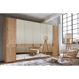 Wiemann Kleiderschrank &raquo;Cardiff&laquo; inkl. T&uuml;rd&auml;mpfung braun Floatglas, Hartfaserplatte, Holzwerkstoff, Massivholz Bianco-Eiche-Nachbildung, B/H/T: 