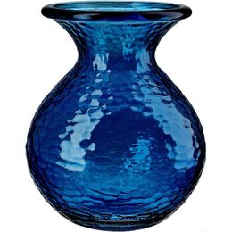 Gilde Tischvase &raquo;Vase bauchig "Pietro"&laquo; blau Glas B/H/T: 29cm x 33cm x 29cm &Oslash; 29cm