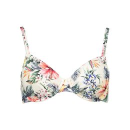 Lascana Bikini-Oberteil in Creme/ Bunt - 59% | Gr&ouml;&szlig;e 42F-Cup | Damen-bademode