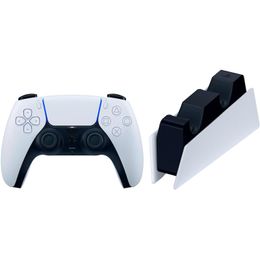 Playstation 5 Playstation 5-Controller &raquo;DualSense Controller + DualSense-Ladestation&laquo; wei&szlig; In deinen H&auml;nden simulieren diese dynamischen Vibrationen 