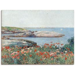 Artland Leinwandbild &raquo;Poppy, Isles of Shoals. 1891&laquo; Meer Bilder 1 Stk. tlg. auf Holzrahmen gespannt gr&uuml;n Leinwand B/H/T: 60cm x 45cm, Leinwandbild Meer Bilder