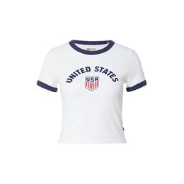 Levi's Levi's T-Shirt 'U.S. Soccer Ringer Tee' Damen Gr&ouml;&szlig;e L dunkelblau / rot / wei&szlig;