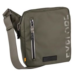 Camel Active Damen Camel Active Umh&auml;ngetasche &raquo;Explore&laquo; wasserabweisendes recyceltes Nylon und reflektierende Rei&szlig;verschl&uuml;sse gr&uuml;n B/H/T: 22cm x 24cm 