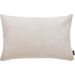 done. Dekokissen &raquo;Zoom&laquo; Kissenh&uuml;lle aus modernem Cordstoff beige Obermaterial: 92% Polyester, 8% Nylon B/L: 40cm x 60cm, 1 Stk.