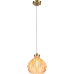 Globo LIGHTING H&auml;ngeleuchte &raquo;JESSICA&laquo; E27 1 Stk. H&auml;ngelampe/Pendelleuchte/Esszimmer/Wohnzimmer/Esstisch orange 1 Stk.