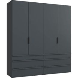 wimex Faltt&uuml;renschrank &raquo;Oxford by fresh to go, in der Breite 200cm, in 2 H&ouml;hen erh&auml;ltlich&laquo; mit Schubladen, wahlweise mit oder ohne Spiegel, mit hochwertigen