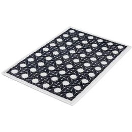 Kleine Wolke Badematte &raquo;Vienna&laquo; H&ouml;he 5 mm rutschhemmend beschichtet fu&szlig;bodenheizungsgeeignet Badteppich, geringe H&ouml;he, modernes Design, waschbar grau Polyester 