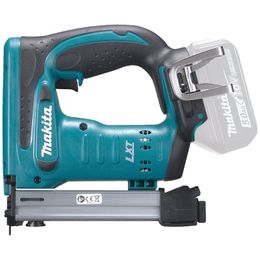Makita Akku-Tacker &raquo;DST221Z&laquo; 18 V, ohne Akku und Ladeger&auml;t blau Vibrationsentkoppelte Akkuhalterung