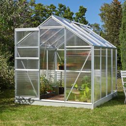 Vitavia Gew&auml;chshaus &raquo;Luna 5000&laquo; silber B/H/T: 195cm x 197cm x 257cm
