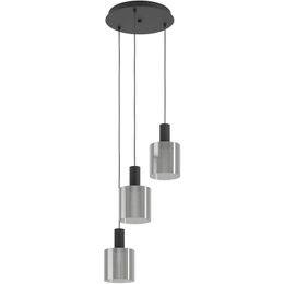 Eglo H&auml;ngeleuchte &raquo;GOROSIBA Pendellampe - Stahl - E27 - 3X40W - IP20&laquo; E27 1 Stk. H&auml;ngelampe, Deckenlampe, Wohnzimmer, Esszimmer, H130 x &Oslash;41 cm 3, &Oslash; 