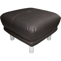 Trendmanufaktur Hocker &raquo;Cecilia, bequem und elegant&laquo; braun NaturLEDER (echtes Rindsleder);Luxus-Microfaser ALCAZAR (100% Polyester);NaturLEDER : Bitte
