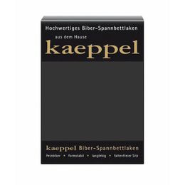 Kaeppel Spannbettlaken &raquo;Spannbettlaken Biber&laquo; 100% Baumwolle, kuschelig weich ideal f&uuml;r Winter grau Biber, Obermaterial: 100% Baumwolle B/L: 200cm, 1 Stk., 