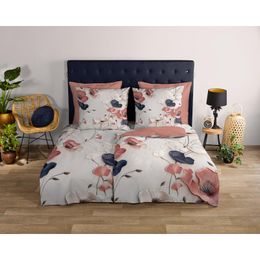 Good Morning Wendebettw&auml;sche &raquo;Samos&laquo; 2 100% Baumwolle, Renforc&eacute;, Rei&szlig;verschluss, Wendeoptik, Abstrakt rosa Renforc&eacute;, Obermaterial: 100% Baumwolle B/L: