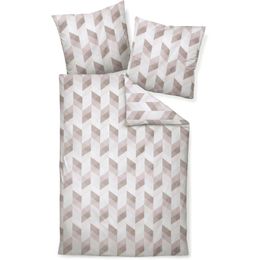 Janine Bettw&auml;sche &raquo;moments98111 05&laquo; mit Rei&szlig;verschluss lila Mako-Satin, Obermaterial: 100% Baumwolle B/L: 200cm x 220cm, 1 Stk., 2 Stk., Mako-Satin, B/L: 