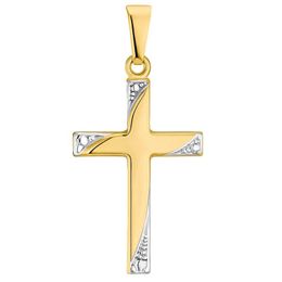 Amor Damen Kettenanh&auml;nger &raquo;2013414&laquo; Made in Germany gold Gelbgold 375, 0,58 g