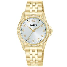 Lorus Damen Lorus Quarzuhr &raquo;Classic Quarz&laquo; Armbanduhr, Damenuhr, Edelstahlarmband, analog gold Einheitsgr&ouml;&szlig;e