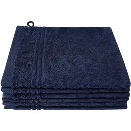 Dyckhoff Waschhandschuh &raquo;Nature&laquo; blau Baumwolle B/L: 16cm x 21cm