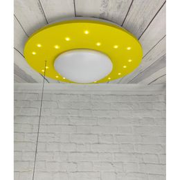 Niermann Deckenleuchte &raquo;Saturn, Kinderlampe, Kinderzimmer&laquo; E27 1 Stk. E27 Fassung f&uuml;r einfachen Leuchtmittelwechsel gelb 1, &Oslash; 54cm H: 11cm, 1 Stk.