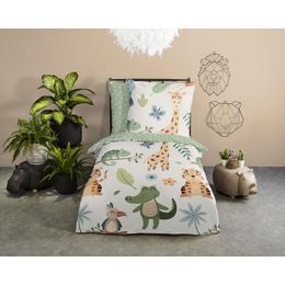 Good Morning Kinderbettw&auml;sche &raquo;Sabah&laquo; 2 Baumwolle, Renforc&eacute;, Wendeoptik, Kind, Baby, Tiere Renforc&eacute;, Obermaterial: 100% Baumwolle B/L: 135cm x 200cm, 