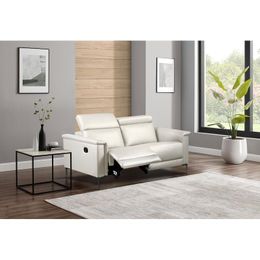 OTTO home 2-Sitzer &raquo;LUND,Naturleder, 160 cm, mit Relaxfunktion und Kopfteilverstellung&laquo; manuell od. elektrisch (m.USB-A), Federkern und 