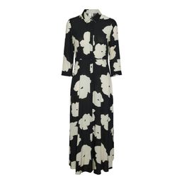 Y.A.S YAS Kleid 'Savanna' Damen Gr&ouml;&szlig;e 40 schwarz / offwhite Sommerkleid