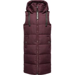Navahoo Weste Damen Gr&ouml;&szlig;e XL bordeaux / wei&szlig;