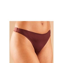 Nuance By Lascana Damen Nuance by Lascana String SEAMLESS, mit extraflachen, geklebten Kanten, nahezu unsichtbar XS (32/34)