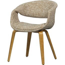 Woood Esszimmerstuhl () beige B/H/T: 78cm, breiter Fu&szlig; natur