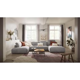 Musterring Wohnlandschaft &raquo;Lucia bequem und viel Platz, U-Form&laquo; Verschiedene Farben, Cord-Bezug, Gesamtbreite 434 cm grau B/H/T: 434cm x 81cm x 204cm, Cord, 