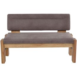 K+w Komfort & Wohnen K+W Komfort & Wohnen Polsterbank gepolsterte Stauraumbank, Massivholz, in 2 Breiten 161cm oder 181cm braun B/H/T: 181cm x 90cm x 63cm, Microfaser 760