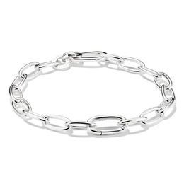 Thomas Sabo Damen Thomas Sabo Charm-Armband &raquo;Charm Club Connect: mit einem Connect Link&laquo; silber 17, Silber 925 (recycelt)