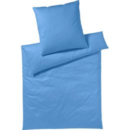 Yes For Bed Bettw&auml;sche &raquo;Pure & Simple Uni in Gr. 135x200, 155x220 oder 200x200 cm&laquo; 2 Stk. Bettw&auml;sche aus Baumwolle, zeitlose Bettw&auml;sche mit seidigem 