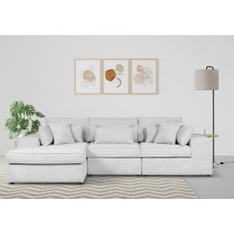 OTTO home Ecksofa &raquo;Enid L-Form&laquo; 3 Teile, bestehend aus Modulen, in vielen Bez&uuml;gen, auch in Breitcord beige 100% Polyester B/H/T: 360cm x 75cm, Cord, 