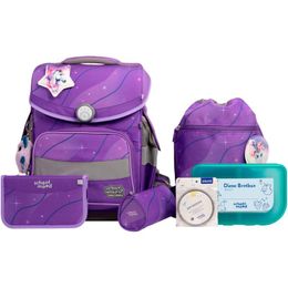 School-Mood Damen School-Mood Schulranzen &raquo;Timeless Pro&laquo; retroreflektierende Fl&auml;chen lila B/H/T: 36cm x 42cm x 21cm