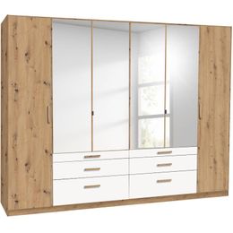 Rauch Kleiderschrank &raquo;Schrank Dreht&uuml;renschrank Ankleide Garderobe Schlafzimmer MOSBACH&laquo; Breiten: 181/226/271 cm, H&ouml;he 210 cm, mit Spiegel und farblich