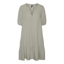 V&eacute;ro Moda Vero Moda Kleid 'VMNATALI' Damen Gr&ouml;&szlig;e 34 silbergrau Sommerkleid